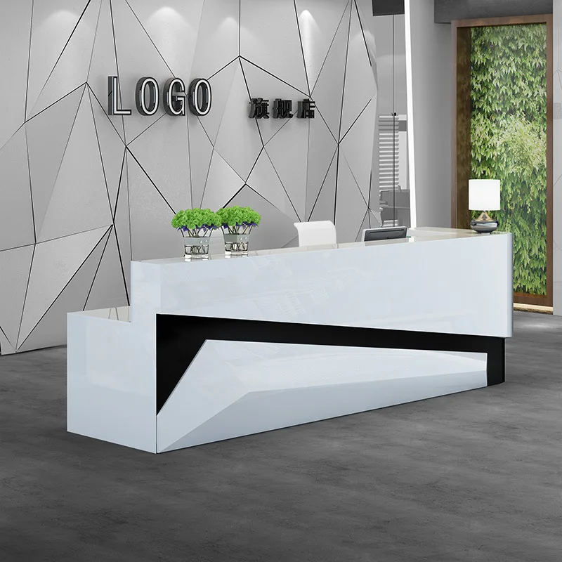 Reception Desk Front Desk Reception Counter Minimalist Modern Office ...