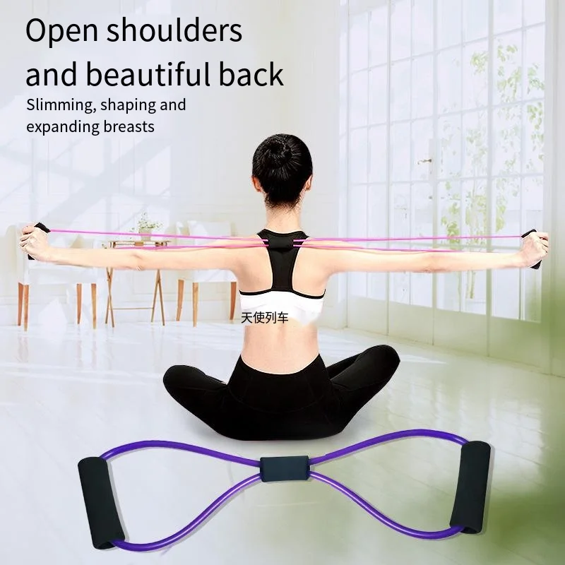 Resistance Band Arms Pull Up 8 Shape Rope Strength Training Resistance ...