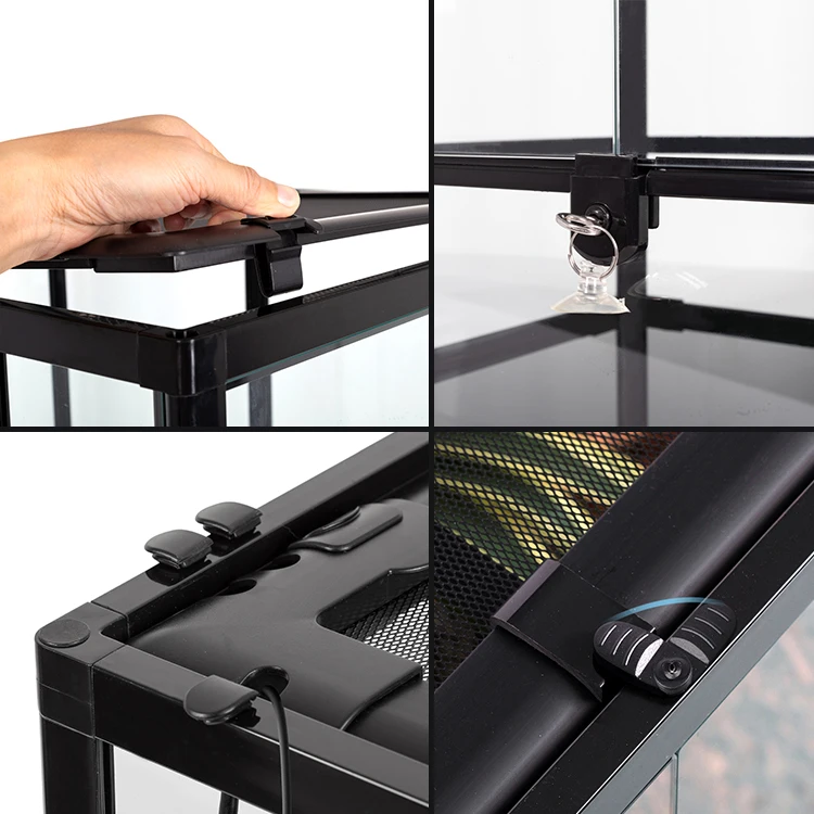 Reptizoo 90 Gal 340 L Leopard Gecko Tank Reptile Terrarium Glass ...