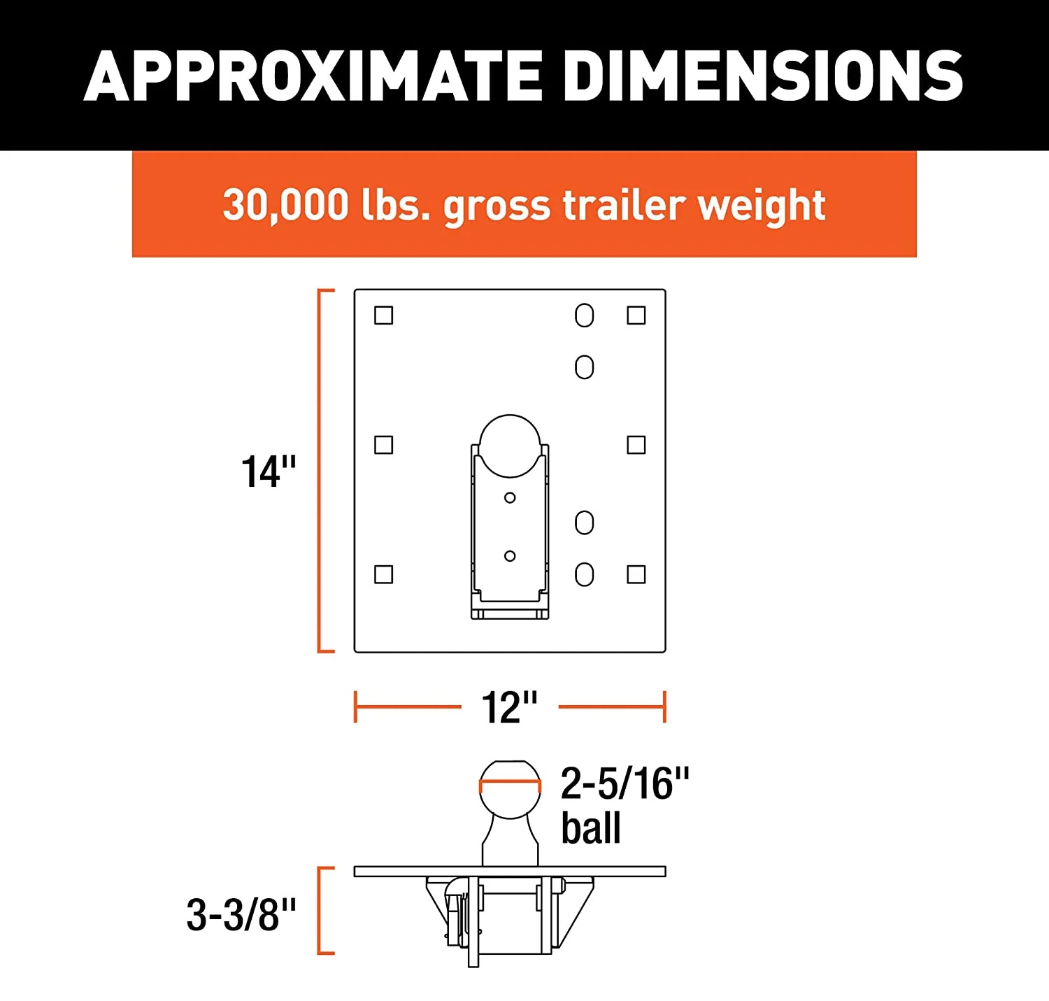 30,000 Lbs 2-5/16-Inch Ball Gooseneck Hitch - Durable & Reliable