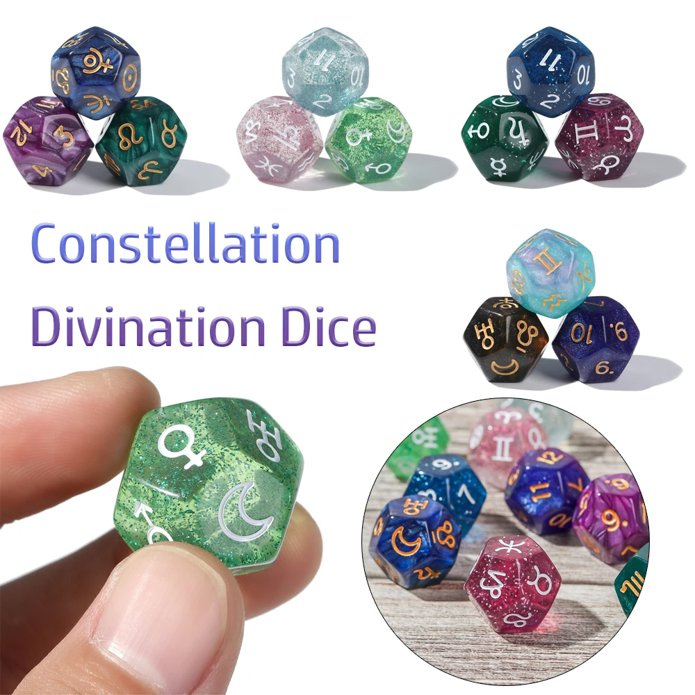 Wholesale Astrology Zodiac Signs Dice for Divination Game