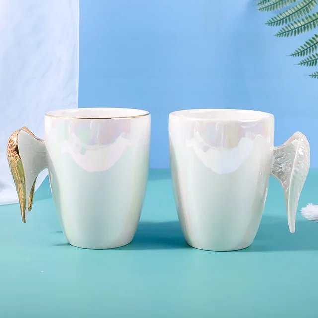 Angel Wings Handle Shaped Ceramic Coffee Mug - Buy Angel Wings Ceramic ...