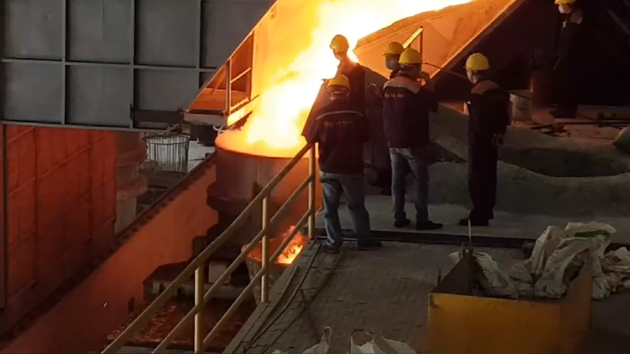 30 Ton Induction Furnace Cast Iron Continuous Casting Rebar Milling ...