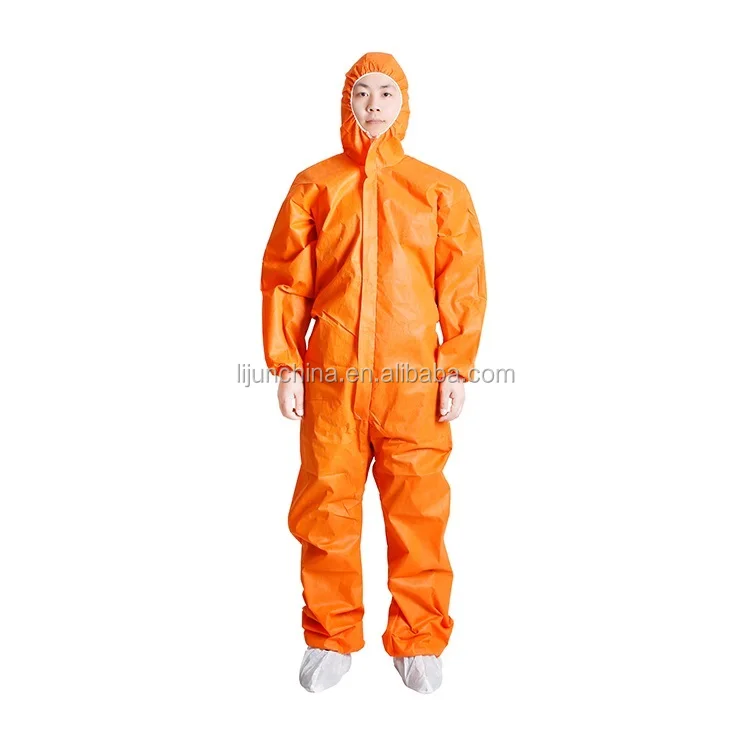 Waterproof Anti-dust Orange White Chemical Resistance Pvc Ppe ...