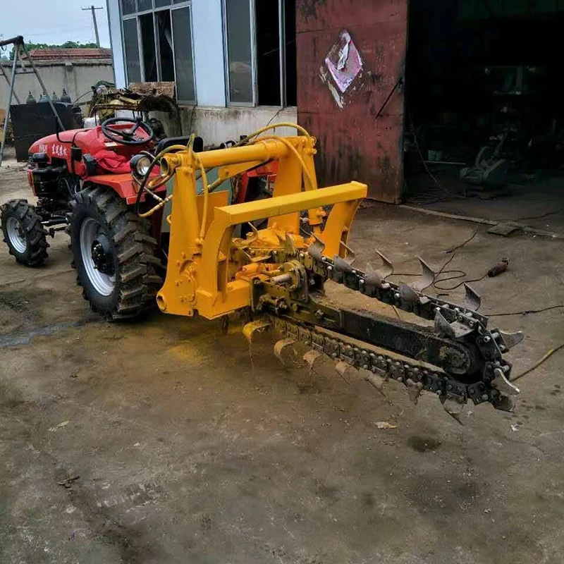 Chain Trencher Drainage Trenching Machine Pipeline Laying Ditcher ...