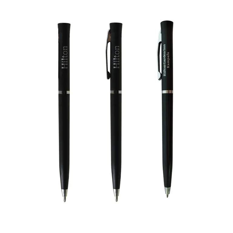 Hotel Use Promotion Plastic Black Hilton Ball Pen