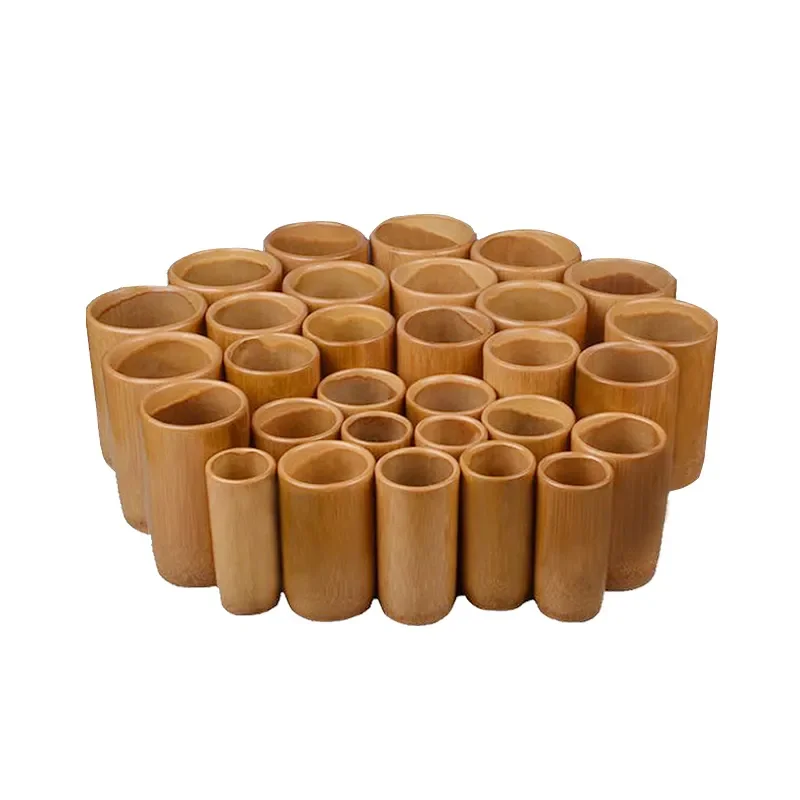 Different Sizes Traditional Wood Acupuncture Fire Bamboo Cupping ...