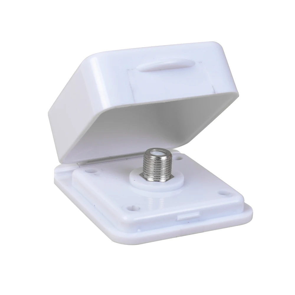 Ann102 Rv Cable Tv Inlet Square Plate White 1 Pack Weatherproof Cable ...