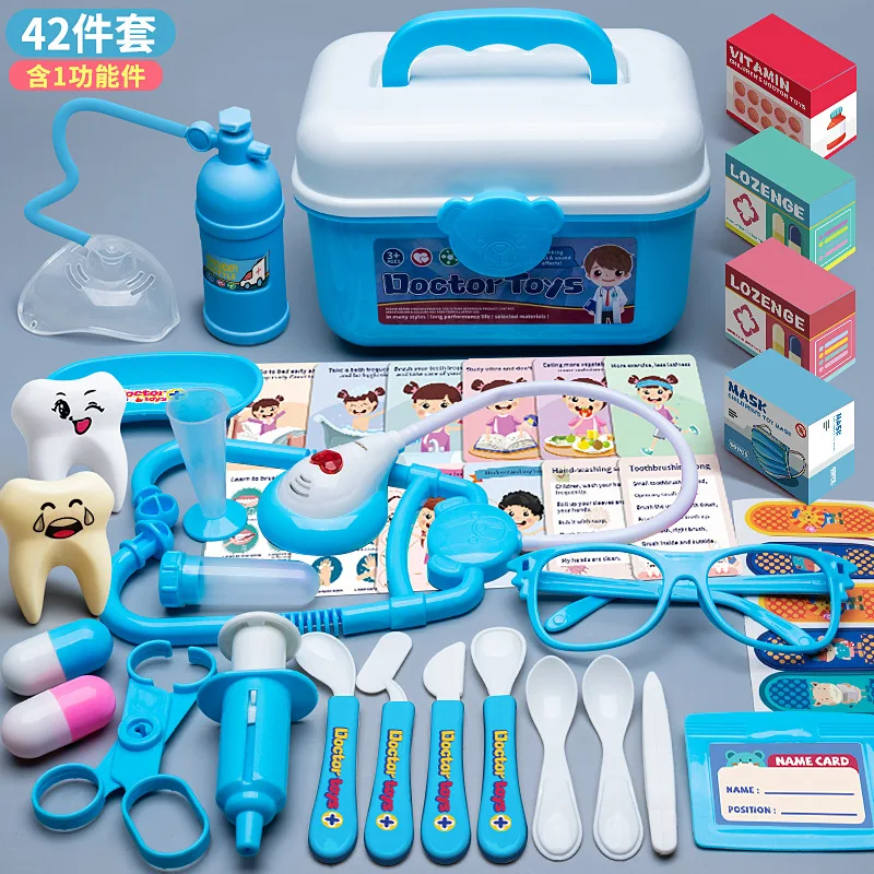 Children Doctor Toy Set Simulation Medicine Box Injection Play House ...