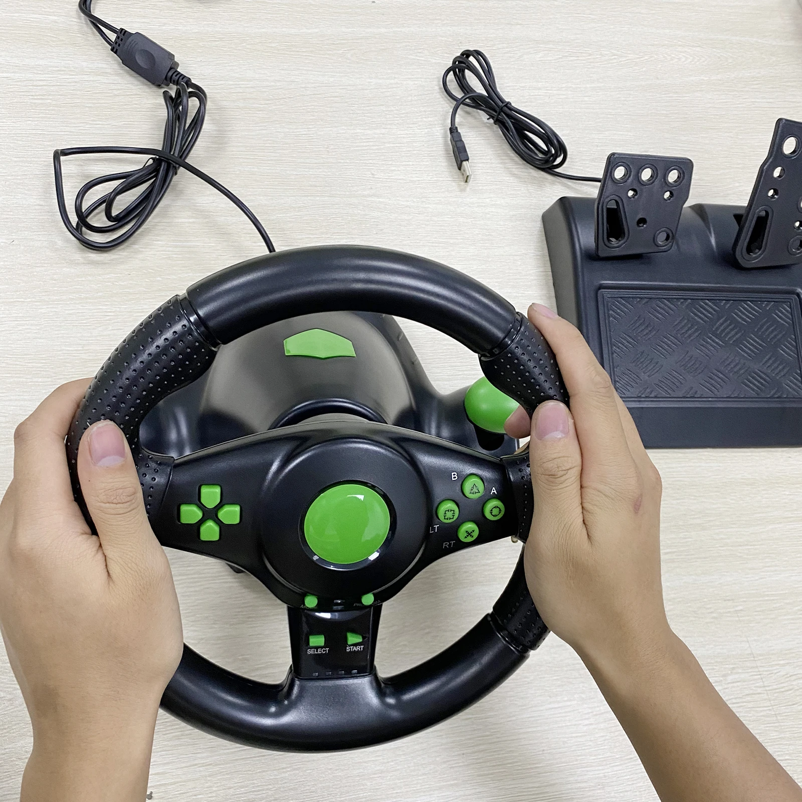 SWT Steering Wheel - Versatile Game Control for PS3, PS2, Xbox360, PC