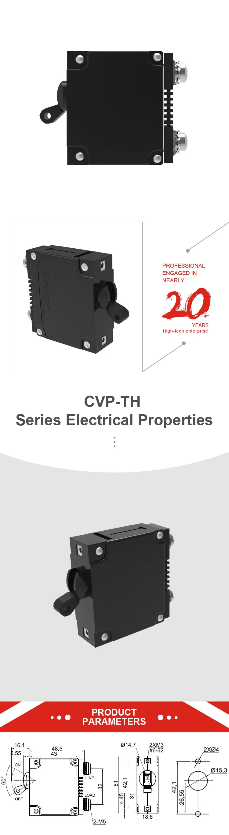 Screw Type Terminal Circuit Breaker For Generators Programmable Circuit ...