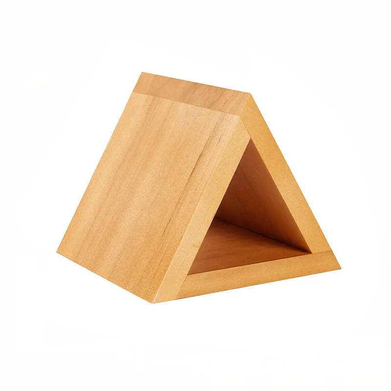 Wooden Triangular Bookshelf Portable Bookstand Bamboo Reading Bookshelf ...