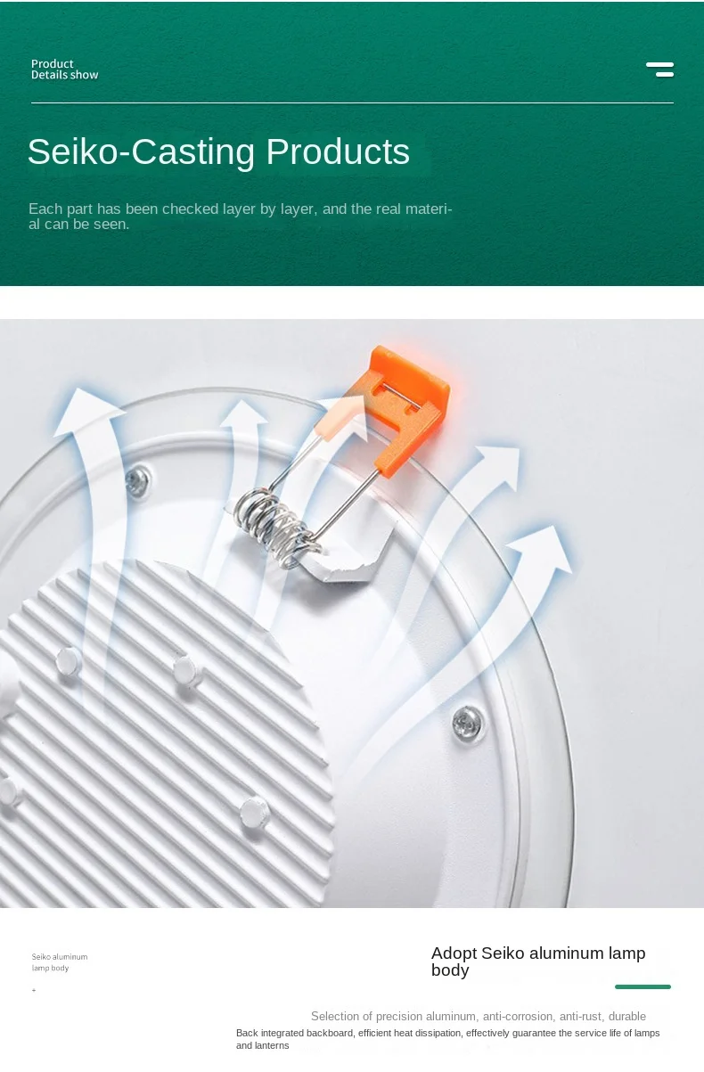 Ingelec Modern Aluminum Recessed Downlight LED Spotlight 3W/5W/7W/9W ...