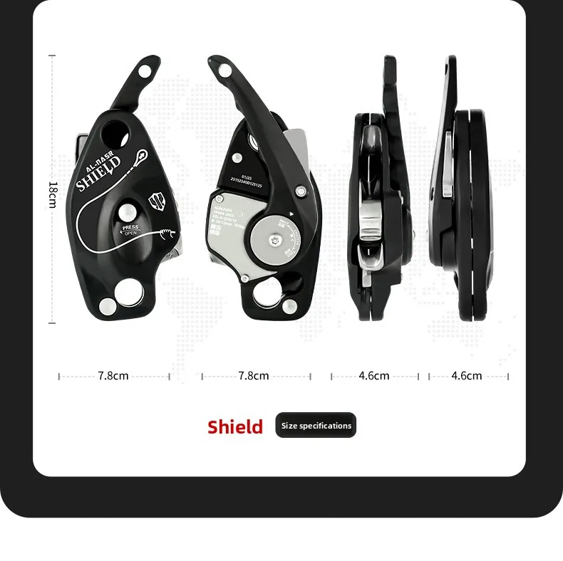 Shield Descender High-Altitude Fall Protection Device - Anti-Panic ...