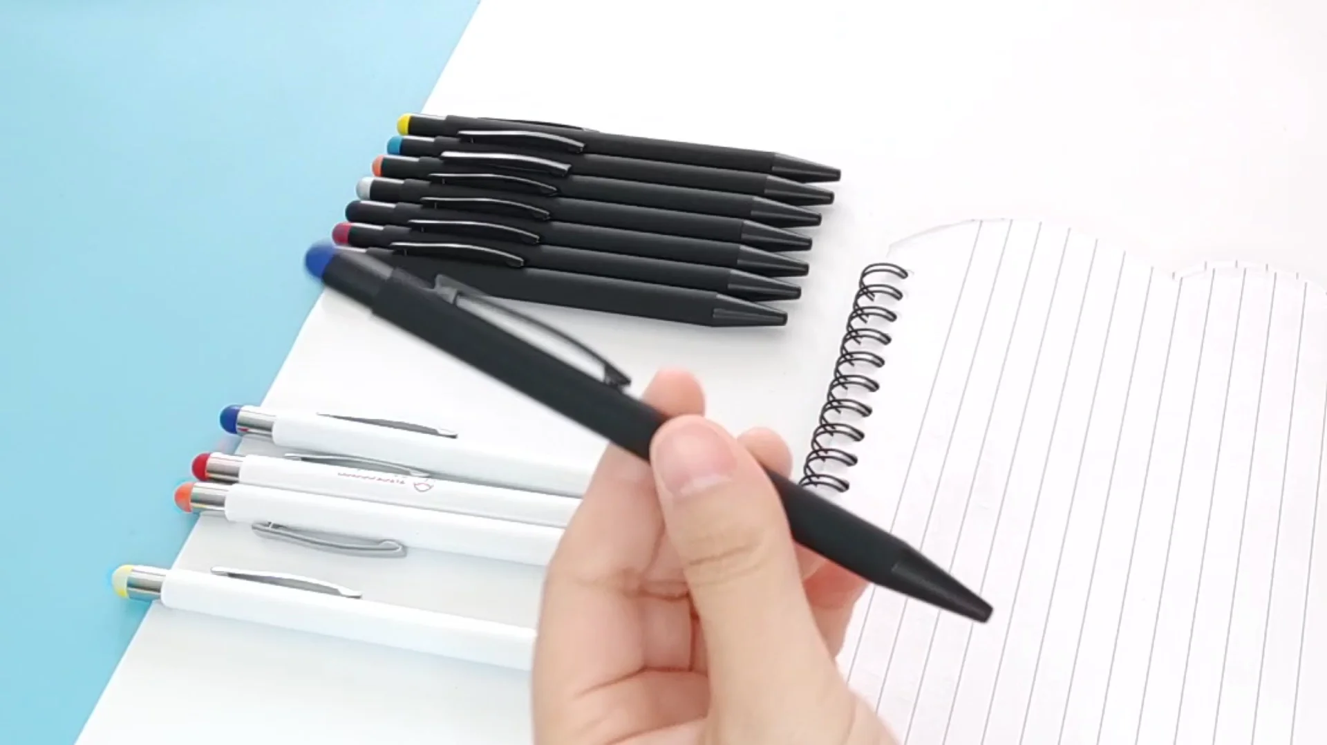 Aluminium2 In 1 Iwrite Click Action Soft Rubber Black Metal Touch ...