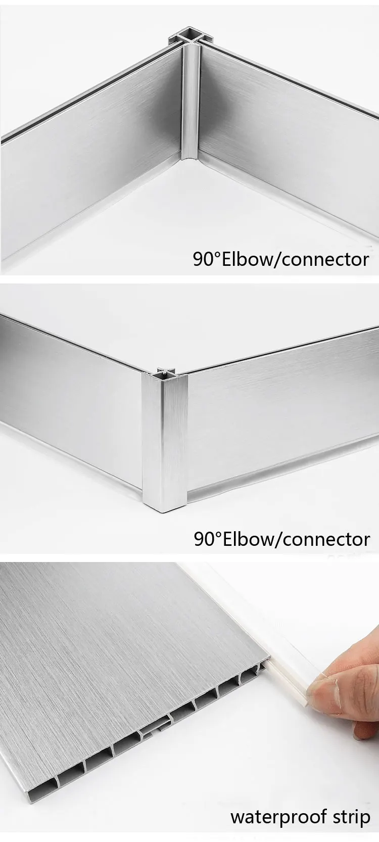 Aluminium Skirting Kitchen Wall Base Plinth - Modern PVC & Wood Designs ...
