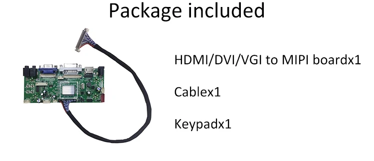 Hd /dvi /vga To Lvds Driver Board For Advertising Machine Monitoring ...