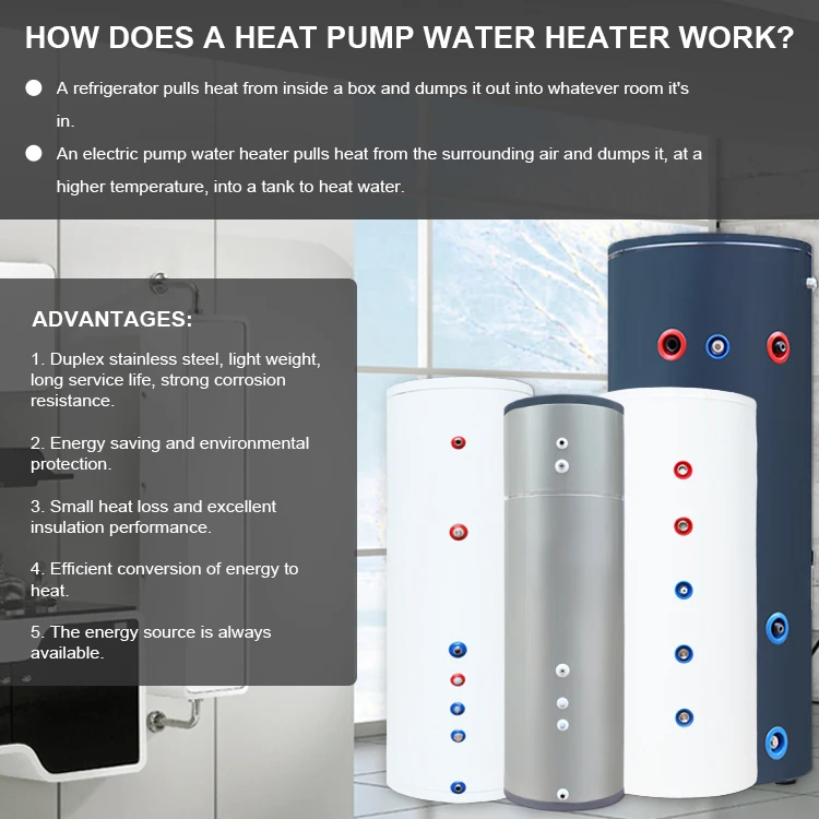 Split Hot Water Heat Pump Heater Images ,100-1000L Heat Pump tank ...