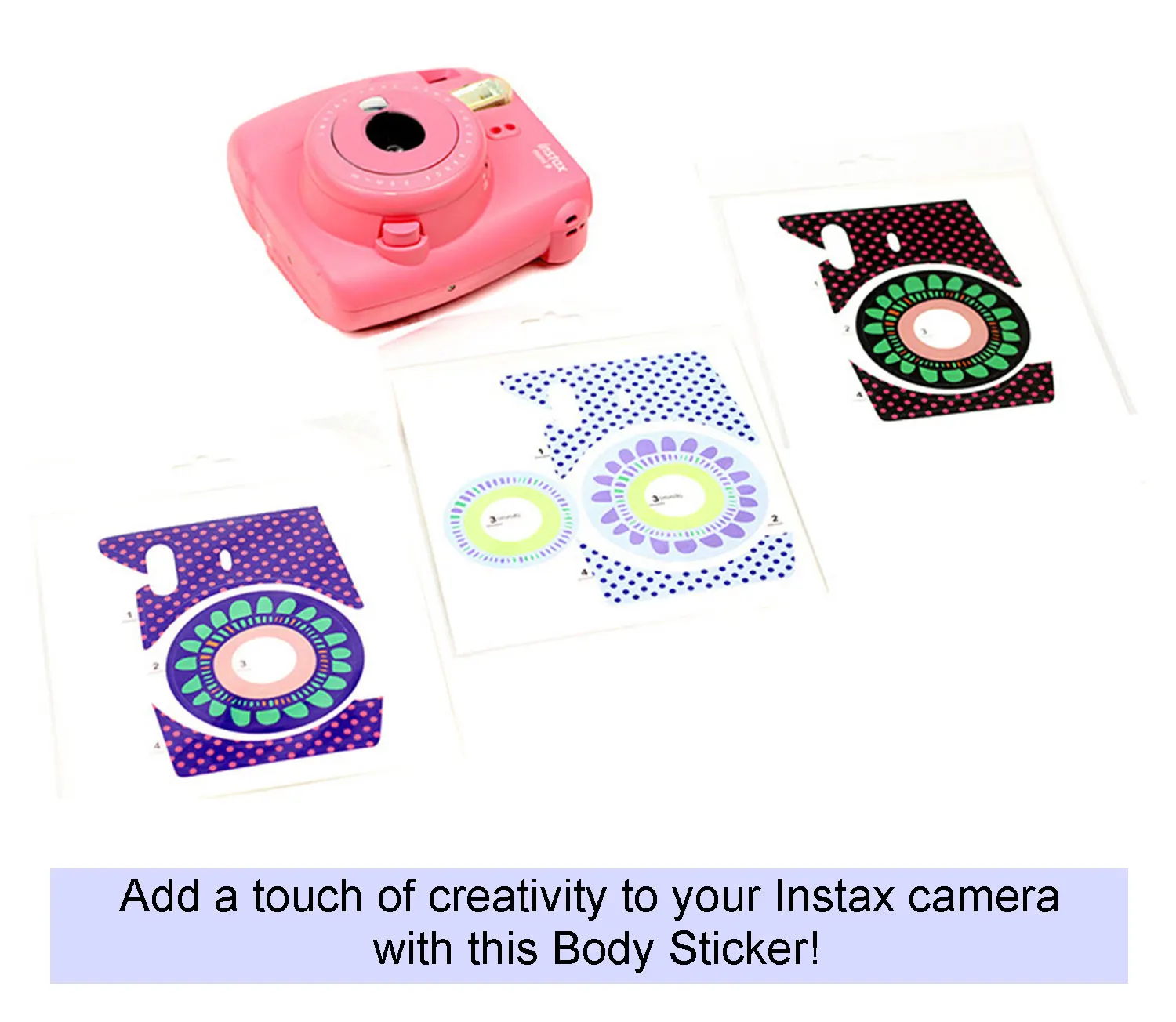 Instax Mini 8 Aqua Body Stickers
