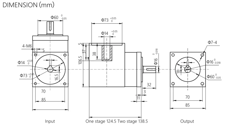 Nema23/34 90degree Speed Reducer Motor with Planetary Gearbox