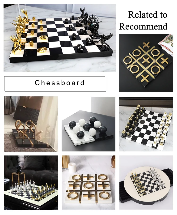 Wood Luxury Chess Board - Decorative Chess Pieces Game