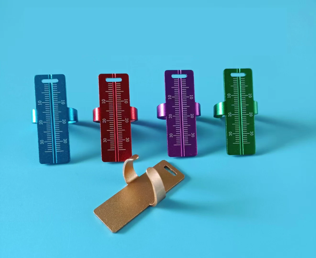 Colored Aluminum Dental Endodontic Root Canal Finger Rulers Span ...