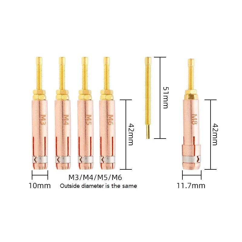 Stud Welding Collet Chuck M3 M4 M5 M6 M8 M10 for CD Torch