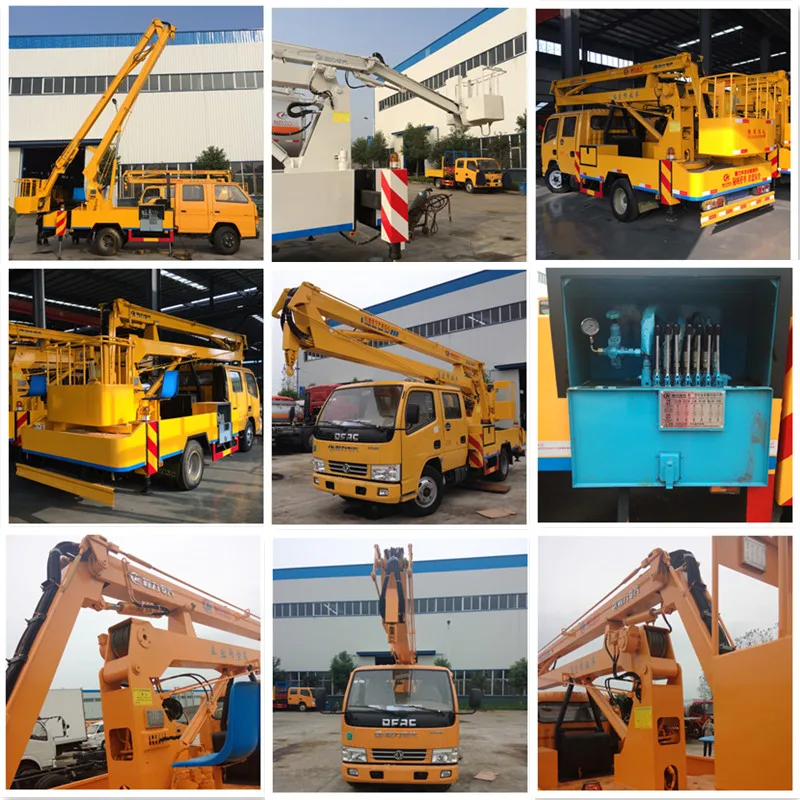 12 M To 22 M Hydraulic Aerial Cage Aerial Platform Working Truck ...