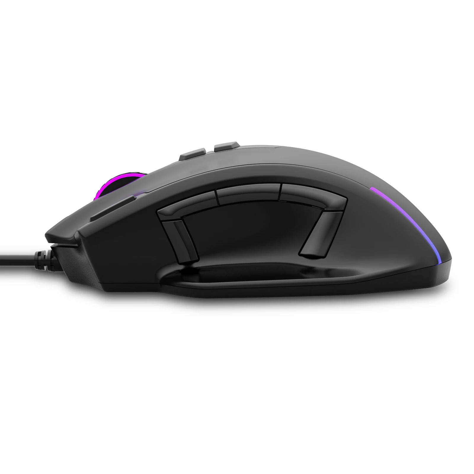Ergonomic High Resolution Wired Game Mouse With Rgb Backlight Optical Tracking And Battery Power