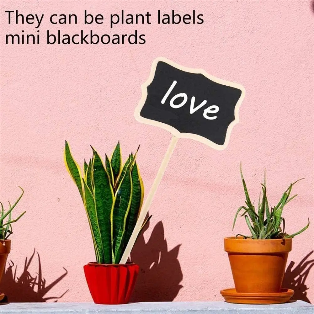 Wooden Plant Markers Blackboard Chalkboard Plant Labels Vertical ...