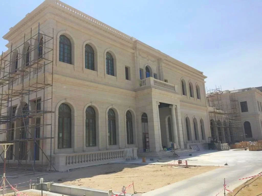 Limestone Popular French Limestone Blocks for Outdoor Use