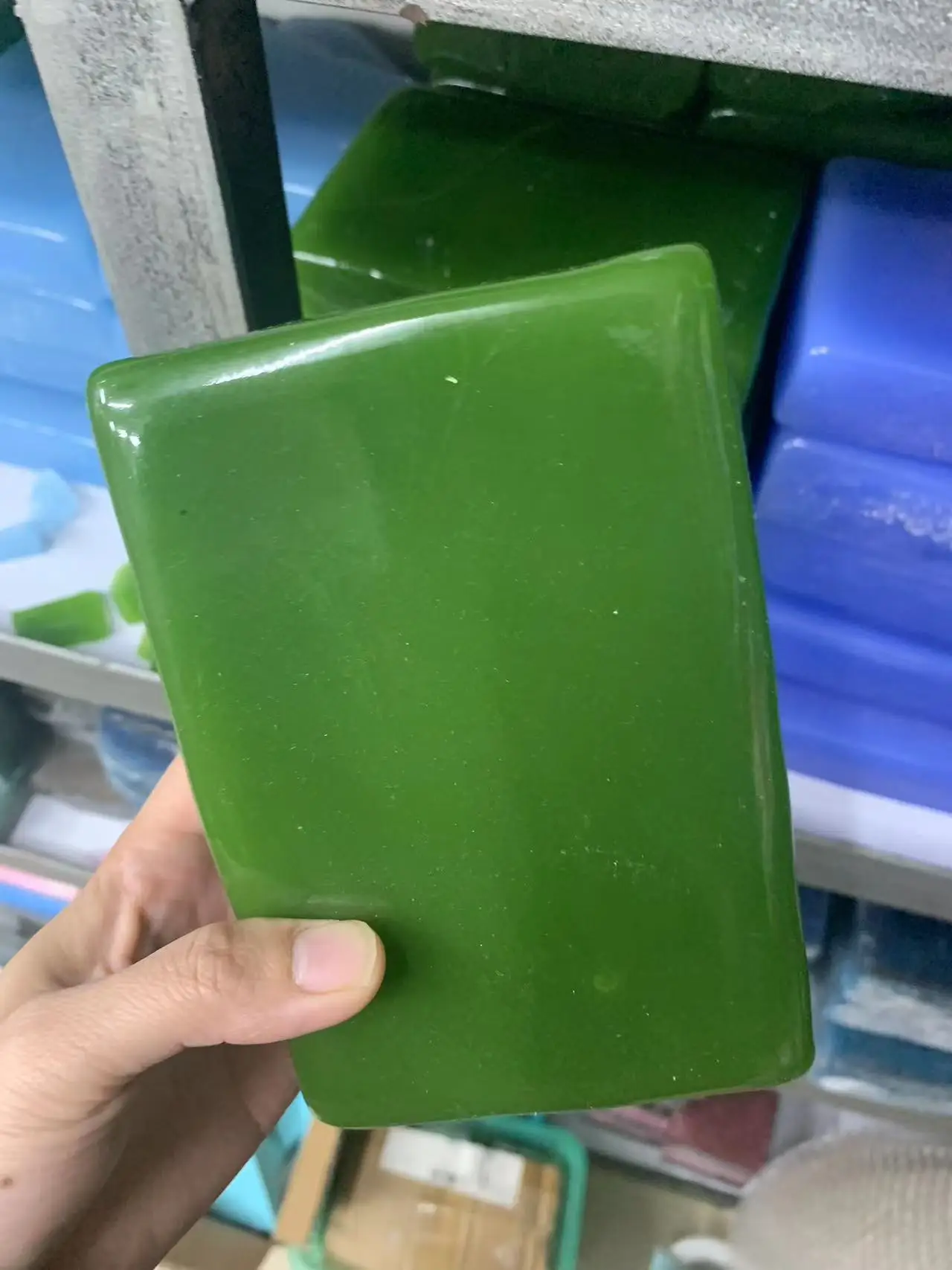 Wholesale Artificial Gemstone Green Jade Glass Jewelry