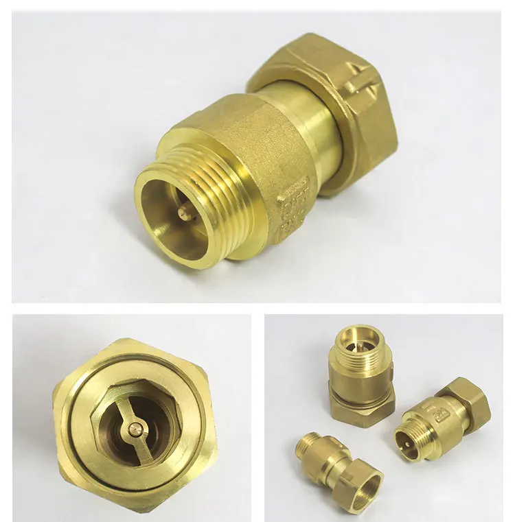 Pre-Water Meter Copper Check Valve 3/4" Union Reducer Check Valve Anti ...