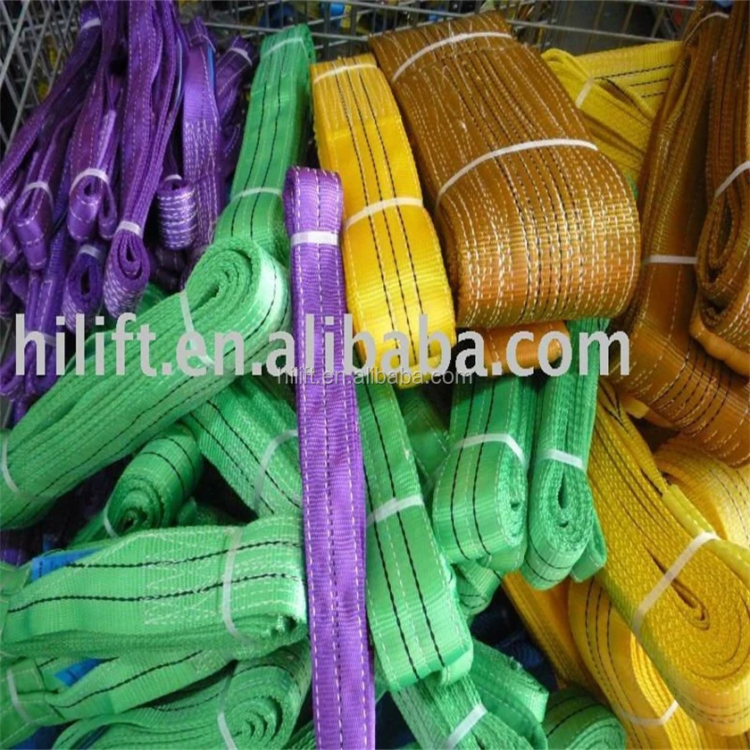 Polyester Flat Webbing Sling Endless Webbing Sling 2t 12t Flat Lifting ...