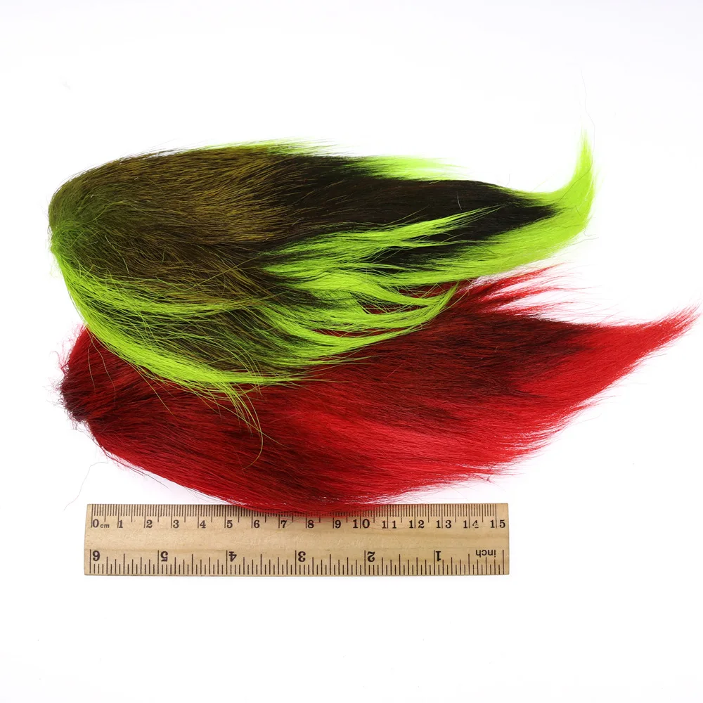 Colored Bucktail Deer Tail for Fly Tying Lures - Green, Blue, Yellow ...