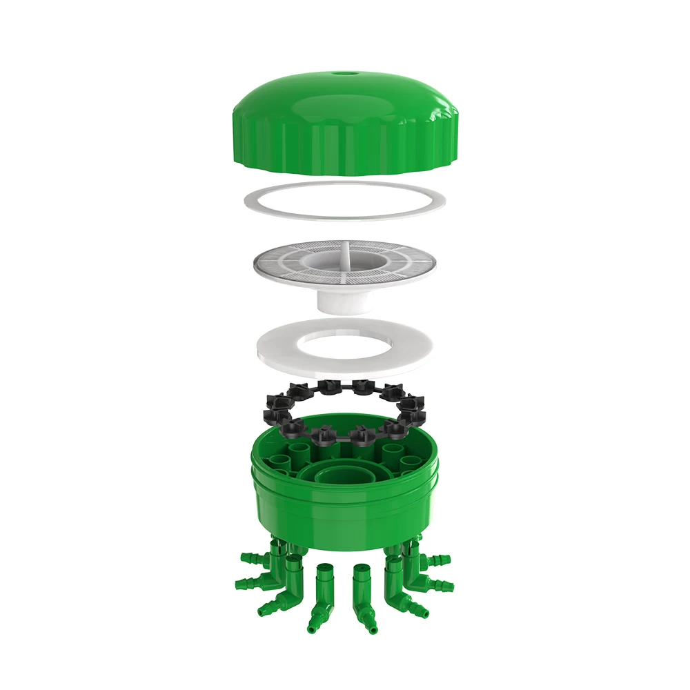 2023 Customization 12 Port Adjustable Flow Drip Irrigation Manifold For ...