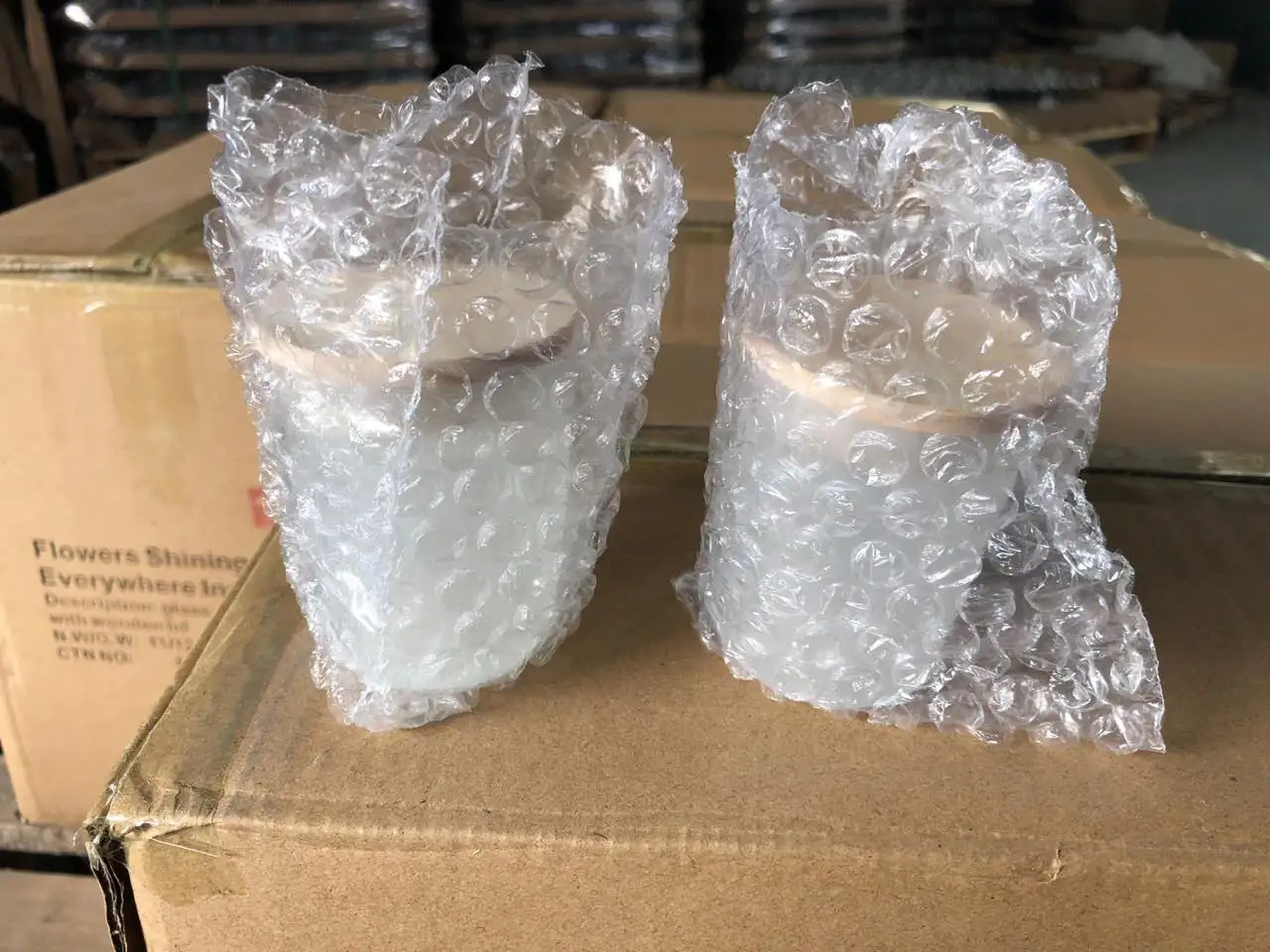 Wholesale Frosted White Glass Candle Jar With Wooden Lid Buy Wholesale Frosted White Glass