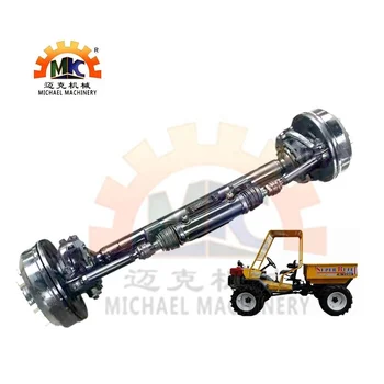 Customized 4x2 Small Trailer Front Wheel Steer Axle With Double Acting ...