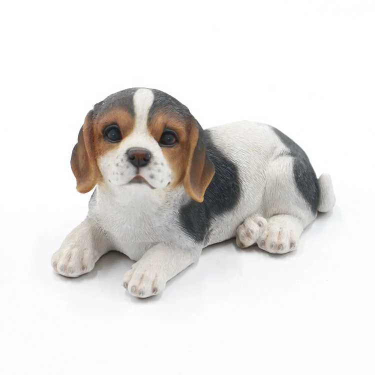 Garden Polyresin Beagle Figurine Lifelike Dog Statue,Collectible Animal ...