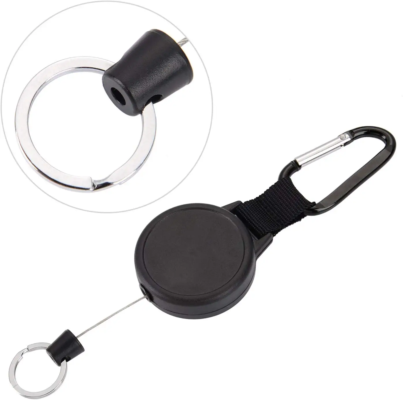 Hot Sell In Amazon Heavy-duty Retractable Key Chain Retractable Key ...