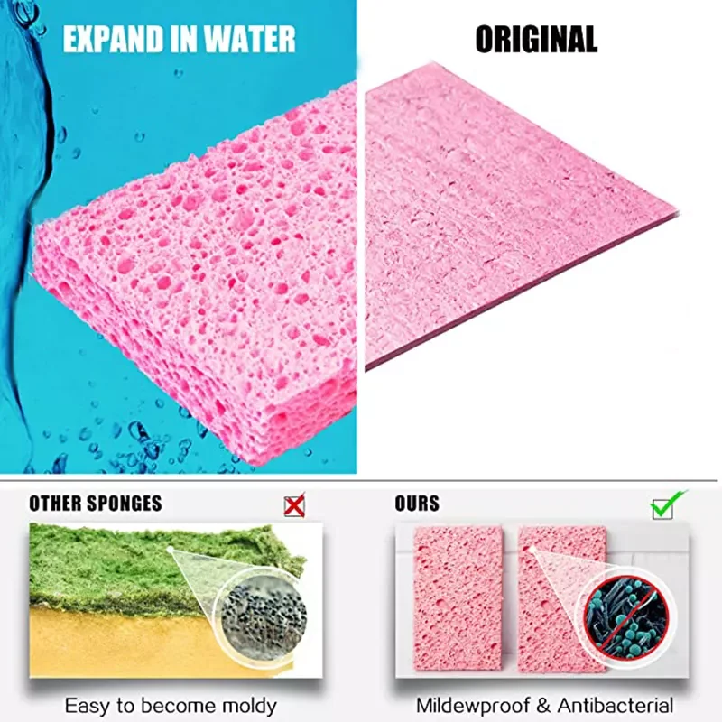 Eco-friendly Compressed Cellulose Sponges for Cleaning