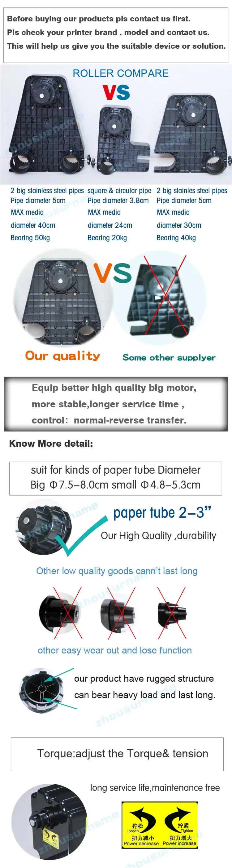 Large Format Printer Take up Reel Paper Collect Take up System for Eco ...