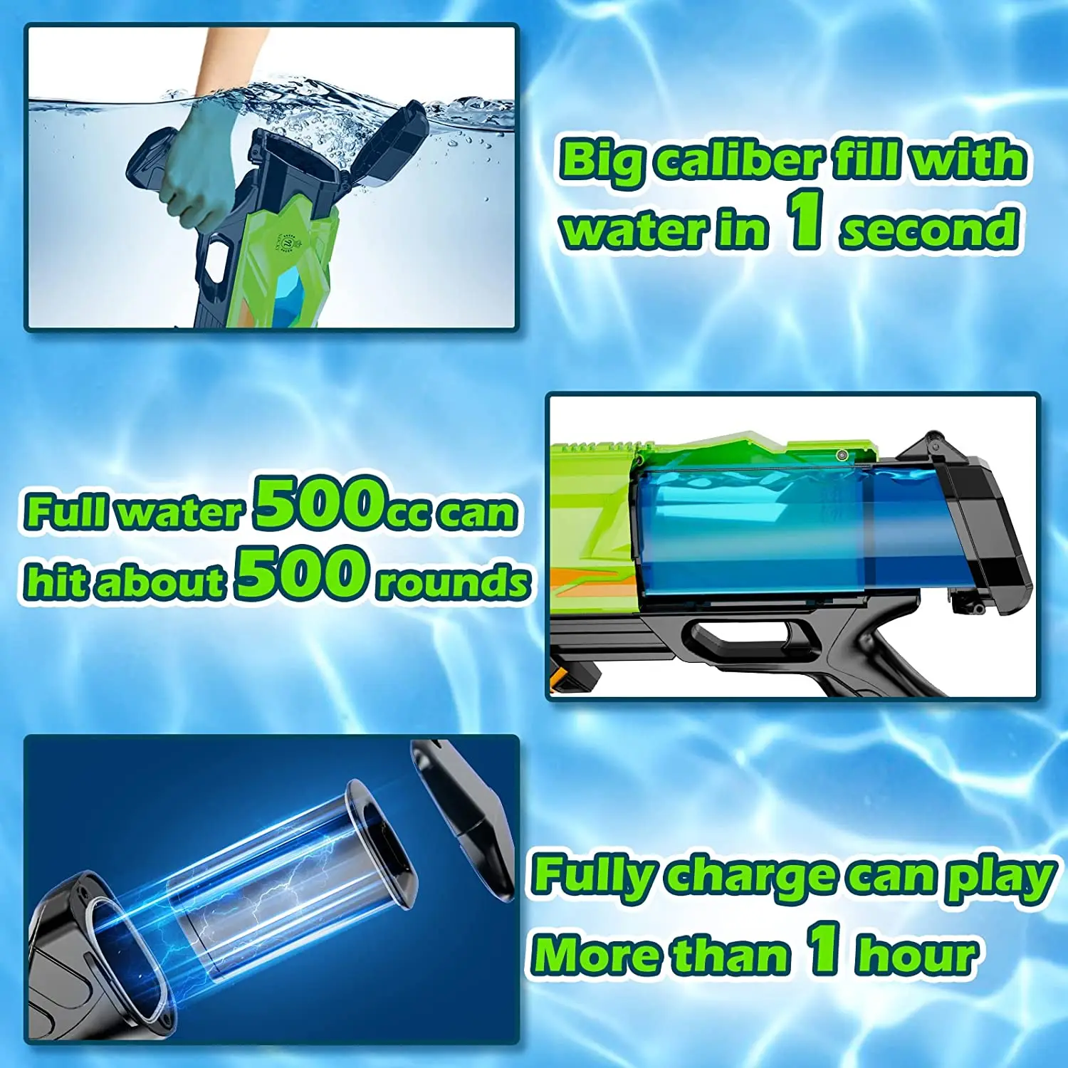 High Pressure Automatic Summer Water Gun Electric Induction Water ...