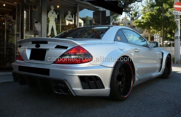SL Class Body Kit Fit to R230 Front Bumper Rear Bumper Side Skirt 2008 ...
