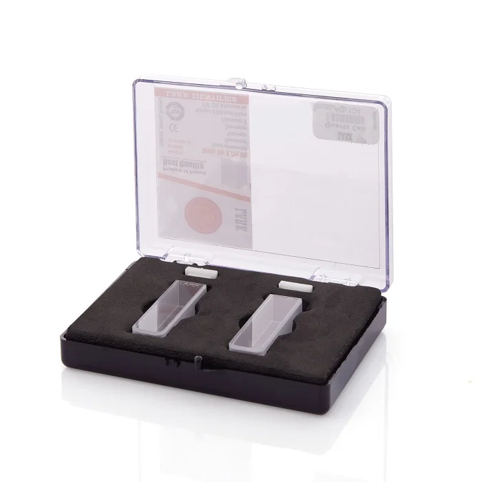 High-Transparency 4-Side Transparent Quartz Cuvettes 0.01mm PTFE Cover ...