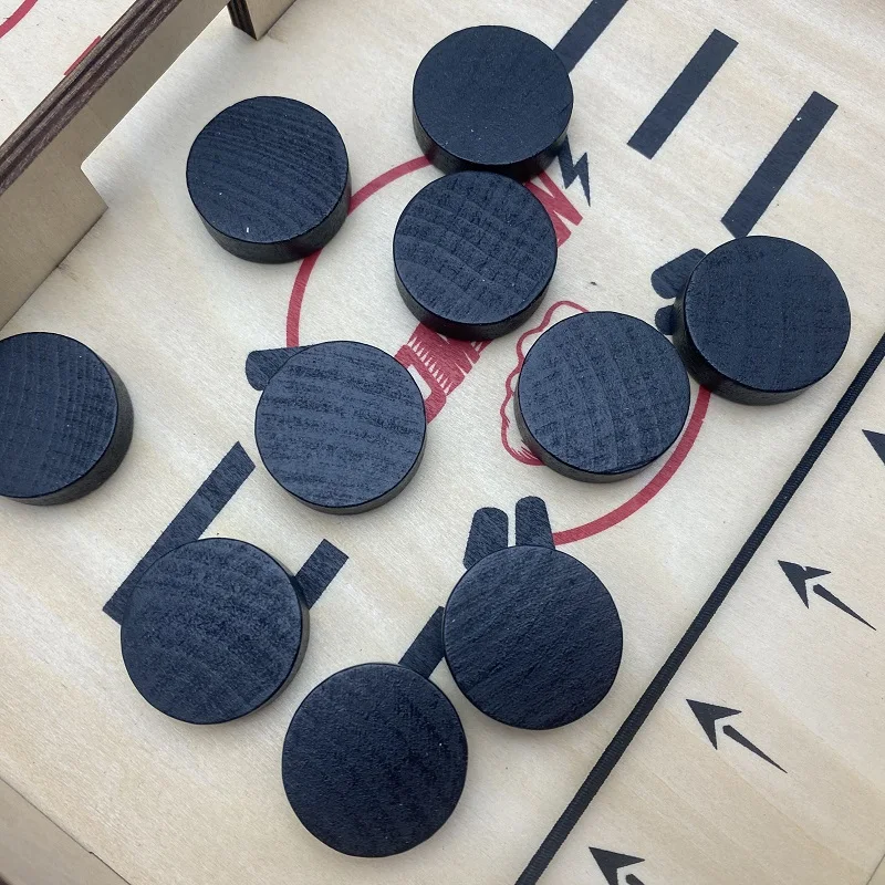 Wood Fast Sling Puck Game - Fun for Kids and Adults