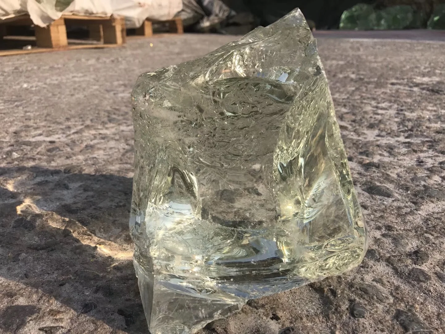 Dark Green Glass Rock For Landscape Decoration - Buy Green Glass Rock ...