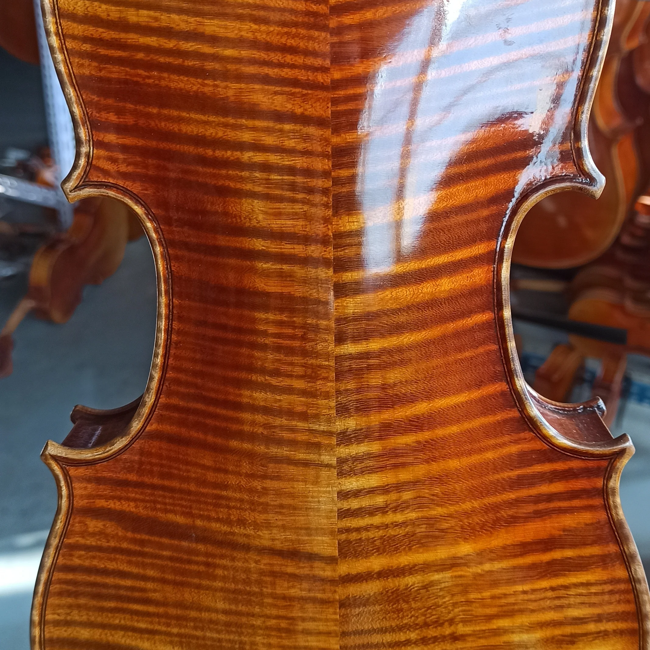 V Shape Violin for Sale with Red Brown Varnish - Professional Handmade