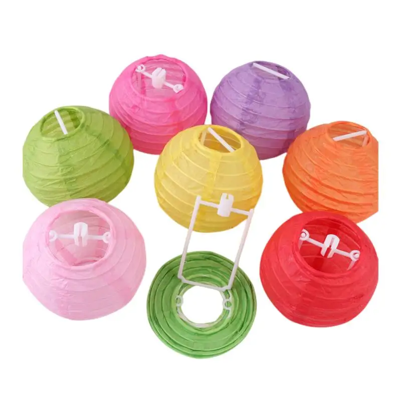 Wholesale Customized Printing Hanging Round Colorful Paper Lamp Paper ...