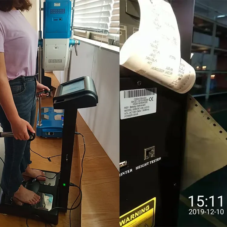 3d Measure Height Weight Bmi Scale Body Composition Analyzer Magnetic ...